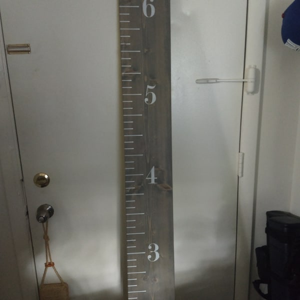 Height Chart Ruler - Wooden Height Chart - Growth Chart Ruler - Kids ...