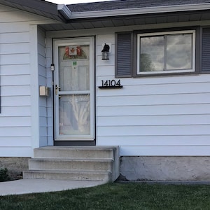 Lit House Numbers Sign With Led Bar on the Top for Backlit | Etsy