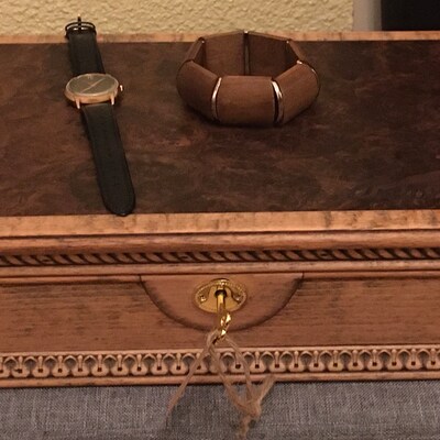 Walnut Small Jewelry Box Small Things Box Glasses Case - Etsy