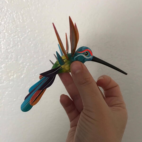 Alebrije Rabbit Oaxacan Wood Carving Hand Painted Mexican Craft Home ...