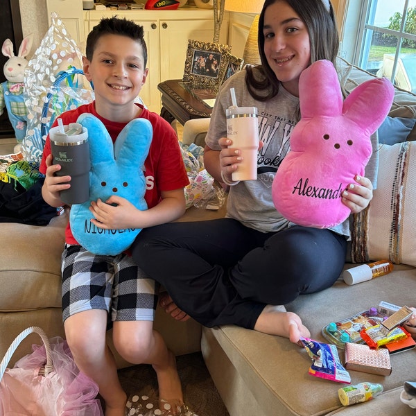 Extra Large 15” Personalized Plush Easter Peeps, Personalized Easter ...