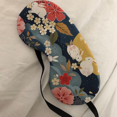 Eye Sleep Mask Rabbit Moon Bunny Soft Cotton Travel Gift Blackout Relax ...