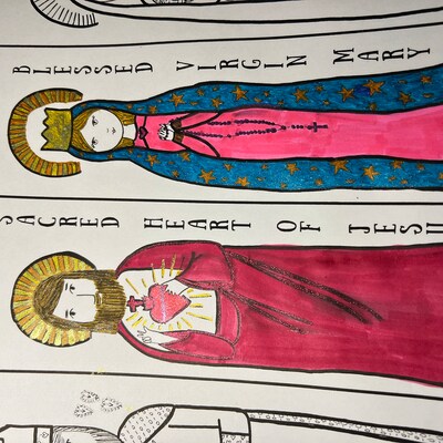 Catholic Saints Coloring Book, Vol. 2 - Etsy