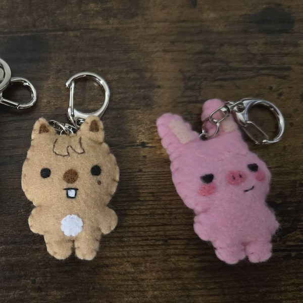 SKZOO Stray Kids Keychain Accessory Wolf Chan, Leebit, Dwaekki, Jiniret ...
