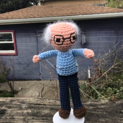 CROCHET PATTERN Bernie Sanders Crochet Doll Pattern Feel the Bern - Etsy
