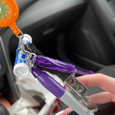 Mini Sharpie for Badge Reel, Nurse Mini Pen Keychain, Badge Reel Mini ...