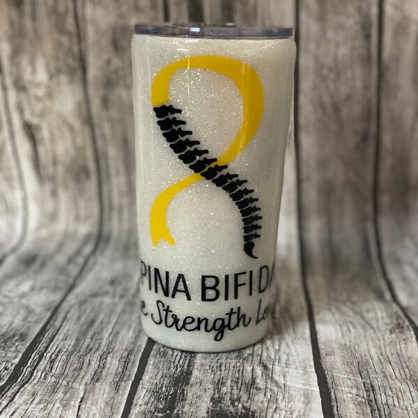 Spina Bifida SVG, Yellow Ribbon, Spinal Cord, Spine, October, Spina ...