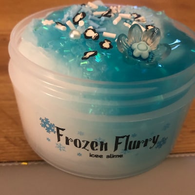 Frozen Flurry Icee Slime Cloud Slime Bingsu Slime Winter - Etsy