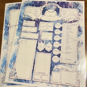 Form-fillable Sunlit Character Sheets - Etsy Canada