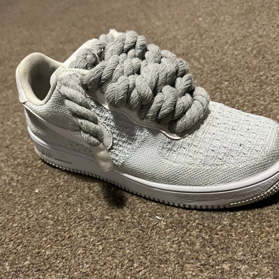 Chunky Laces 10mm Thick Cotton Rope Shoelaces Hot Pink With White Tips ...