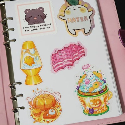 Sponge Cake Sticker Semi Transparent Sticker Vinyl Sticker Die Cut ...