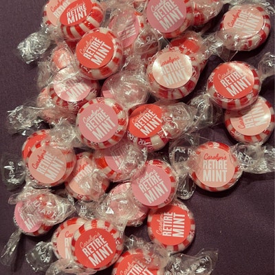 NEW 108 Personalized Mint Stickers Mint Labels Retire Mint Favours ...