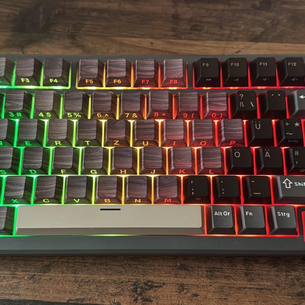 Russian Keycaps ISO Backlit Keycap Set, Black/white Pudding Keycap Set ...