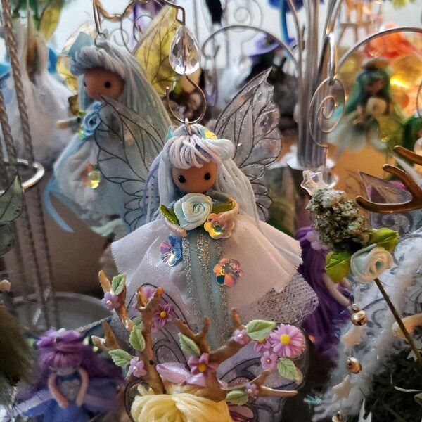 Purple Fairy House Handmade, Tissue Box Cover, Pagan Décor, Fairy ...