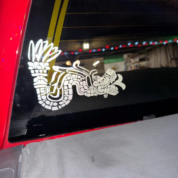 Aztec QUETZALCOATL Vinyl Decal/sticker, KUKULKAN , Mexico, for Laptop ...