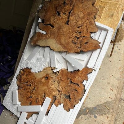 26-20 Inch Live Edge Olive Root Slices.olive Tree Root Slice.raw ...