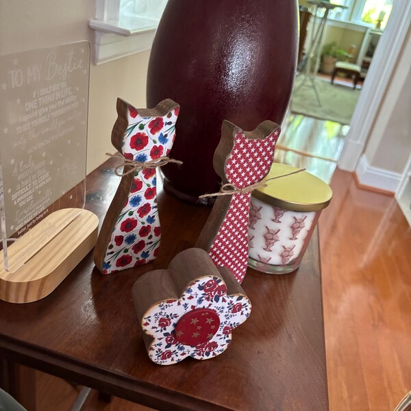 Rustic Farmhouse Donkey Wooden Sign, Watercolor Donkey Home Decoration ...