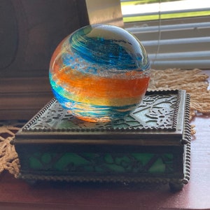 Ashes in Glass Cremation Glass, Cremains in Glass, Memorial, Memorial ...