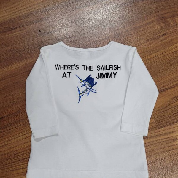 Sailfish Embroidery Design - Etsy