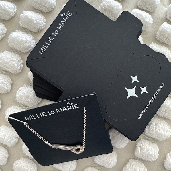 Necklace Display Cards With Pockets to Hold Chain - Product Packaging ...