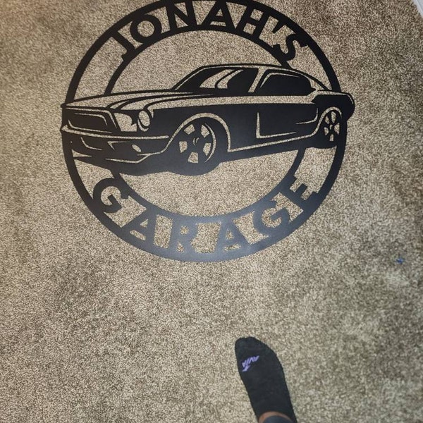 Personalized Metal Car Sign, Car Signs for Garage, Car Name Sign ...