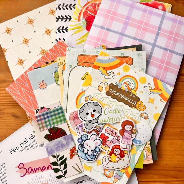 Handmade Pen Pal Kit | Cute Stationery Set | Letter Writing Set | Gift ...