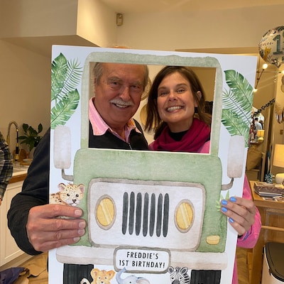 Cheers and Beers to 50 Years Birthday Party Selfie Frame - Etsy