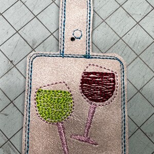 ITH Dotted Dog Wallet Tab Card Wallet Tab Dog Embroidery - Etsy