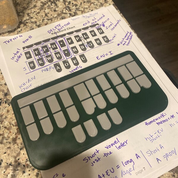 Steno Practice Board With Legend | Included Display Stand | the ...