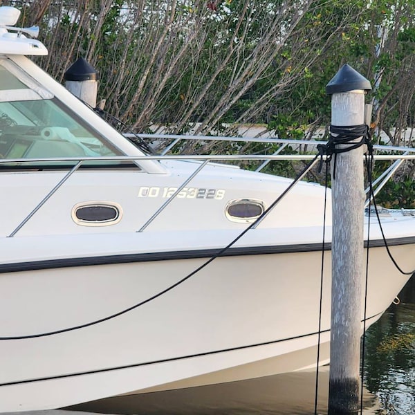 Sportsman Font Boat Registration Numbers Decals Domed Stickers (set) - Etsy