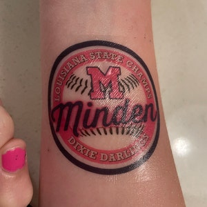 Custom Game Day Tattoo, Cheer Tattoo, Football Tattoo, Spirit Week, Pep ...