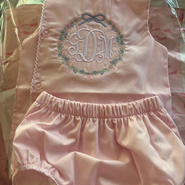 Monogram Diaper Set / Boys Monogram Diaper Set/ Girls Monogram Diaper ...