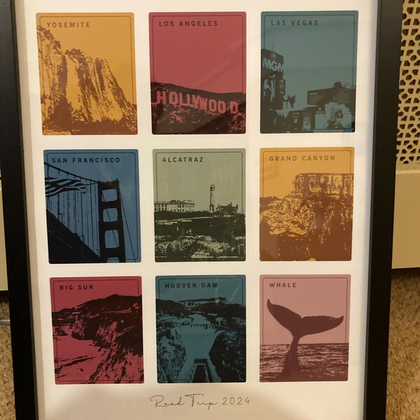 Postage Stamp Personalised Travel Art Print 16 Stamp - Etsy