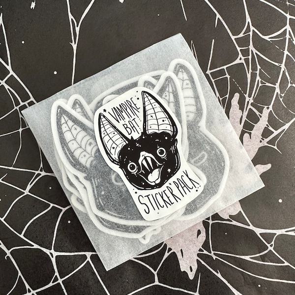 VAMPIRE BAT Sticker Pack, Creepy Cute, Goth - Etsy