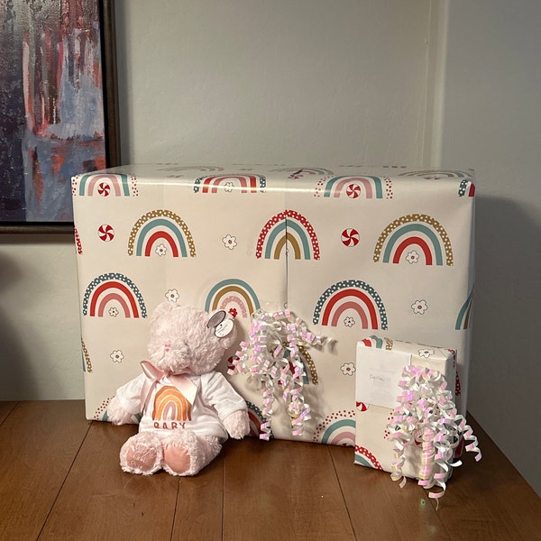 Hello Kitty Wrapping Paper Roll, Birthday Gift Wrap, Hello Kitty Gift ...