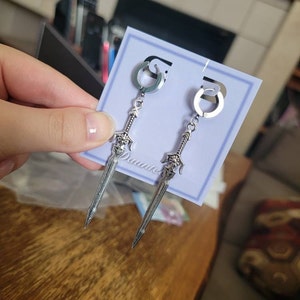 Star Link Earrings Grunge Jewelry Hypoallergenic Y2k Goth Edgy Alt ...