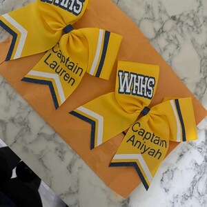 Red Line Firefighter Cheer Bow Blue Line Police Hairbow EMS White - Etsy