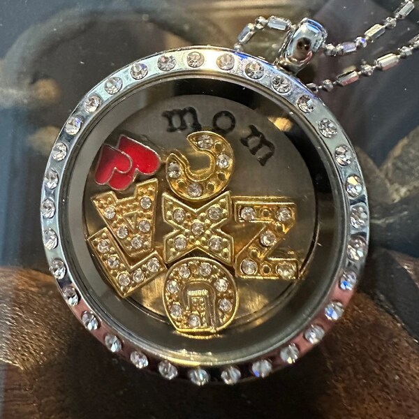 Floating Locket Living Memory Charm Numbers, Letters and More - Etsy