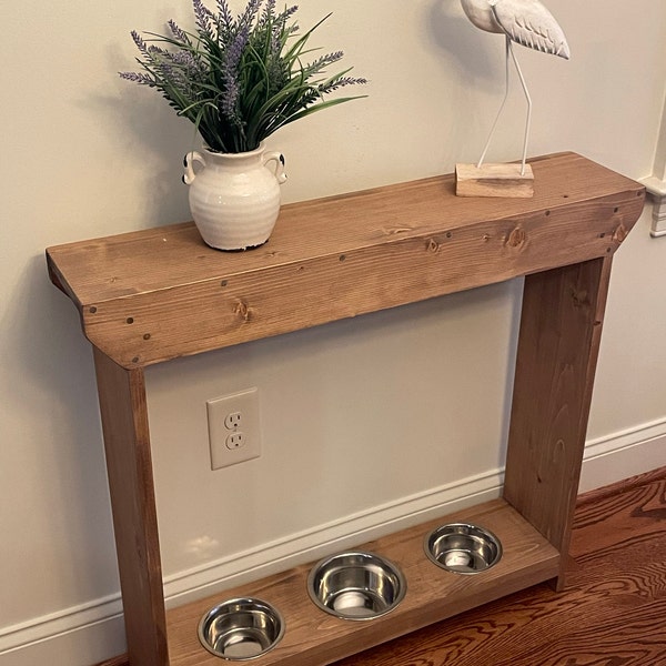 Console Table, Cat Feeding Station, Cat Feeding Table, Console Table, 4 ...