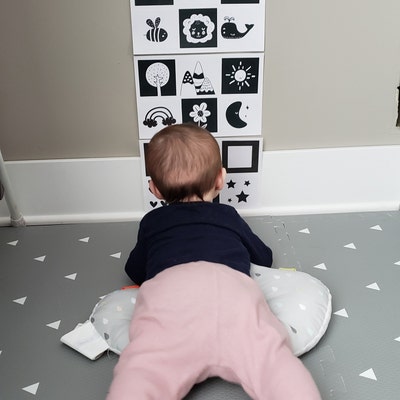 120 High Contrast Baby Cards Bundle Printable Montessori Black and ...