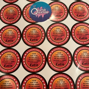 Delivery Stickers for Independent Contractor Custom - Etsy