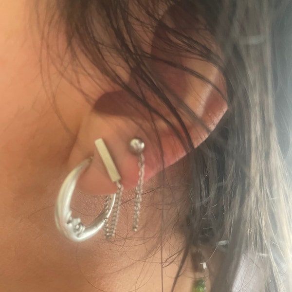 Gold Moon Hoop Earrings Bohemian Earrings Crescent Moon Jewellery Silver Moon Hoops Lunar ...