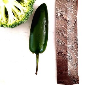 Damascus Seax Blank Blade With Blood Groove DIY Knife Making - Etsy