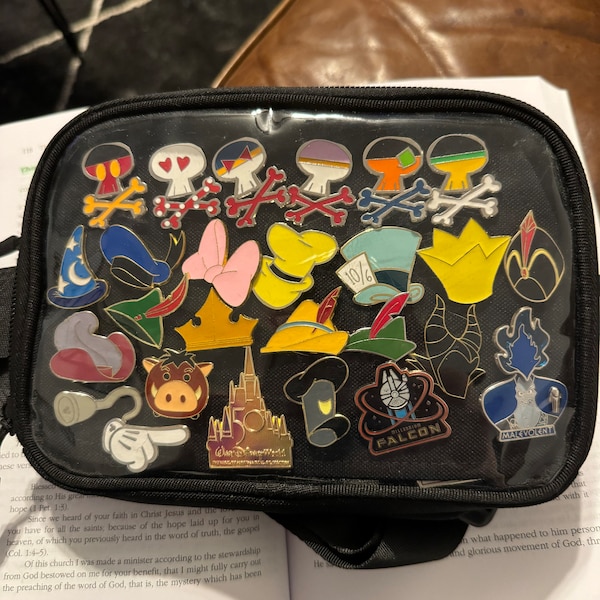 Pin Belt Bag - Ita Bag, Pin Display Bag, Clear Pocket Display Bag, Pin ...