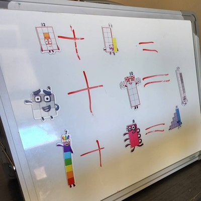 Magnetic Numberblocks Sets, 1-10, 11-20, 30-100, Waterproof, Math ...