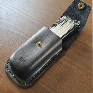 Swiss Army Knife Sheath Handmade Genuine Leather Victorinox Swisschamp ...