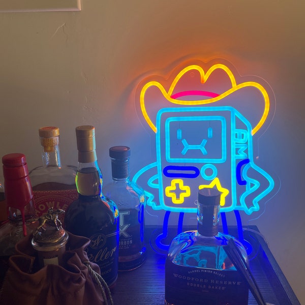 Adventure Time BMO Neon Sign, Led Sign for Nintendo Game Decor, BMO ...