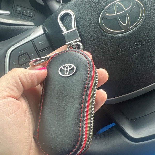 Car Key Cover,leather Key Fob Wallet, Leather Car Key Pouch, Leather ...