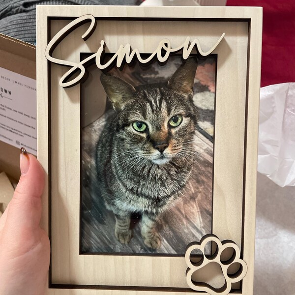 Personalized Cat Frame | Custom Cat Name Picture Frame | Gifts for Cat ...