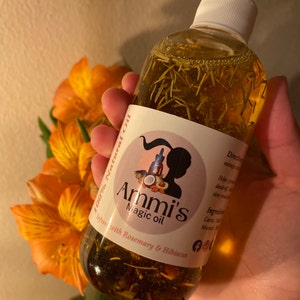 Ammi's 100% Natural Pure Hair Growth Oil With Rosemary & - Etsy
